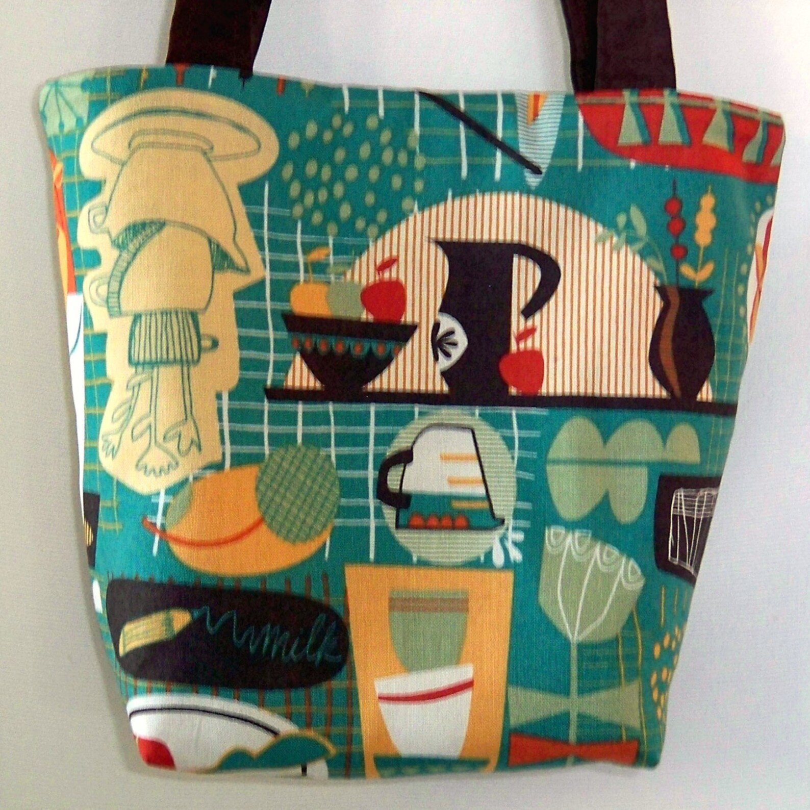 Kitchen Purse Small Tote Bag Handmade Handbag Kitschy Cloth - Etsy