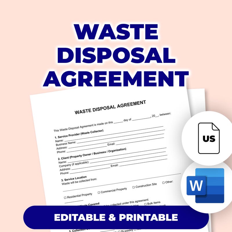 Printable Waste Sheets - Etsy