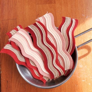 Wool Blend Felt Bacon Set - Etsy