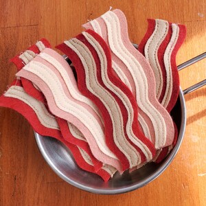 Wool Blend Felt Bacon Set - Etsy