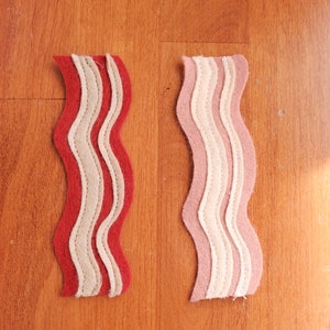 Wool Blend Felt Bacon Set - Etsy