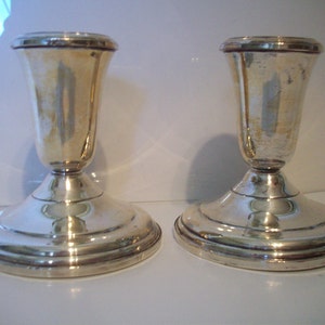 Garden Silversmiths Limited Sterling Silver Candle Sticks - Etsy