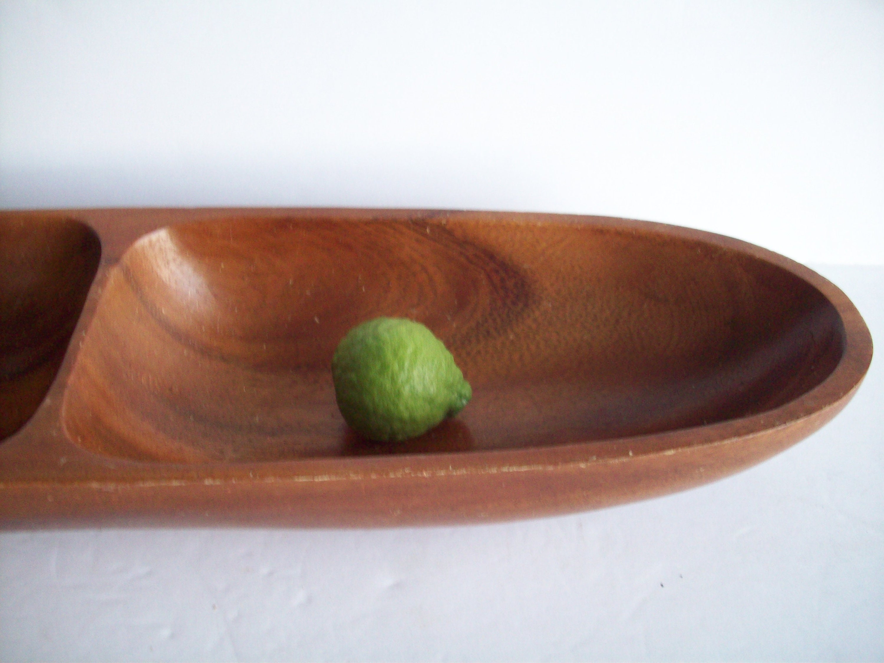 Wooden Split Divider Bowl/Tray/Divider Server/Trinket Holder | Etsy