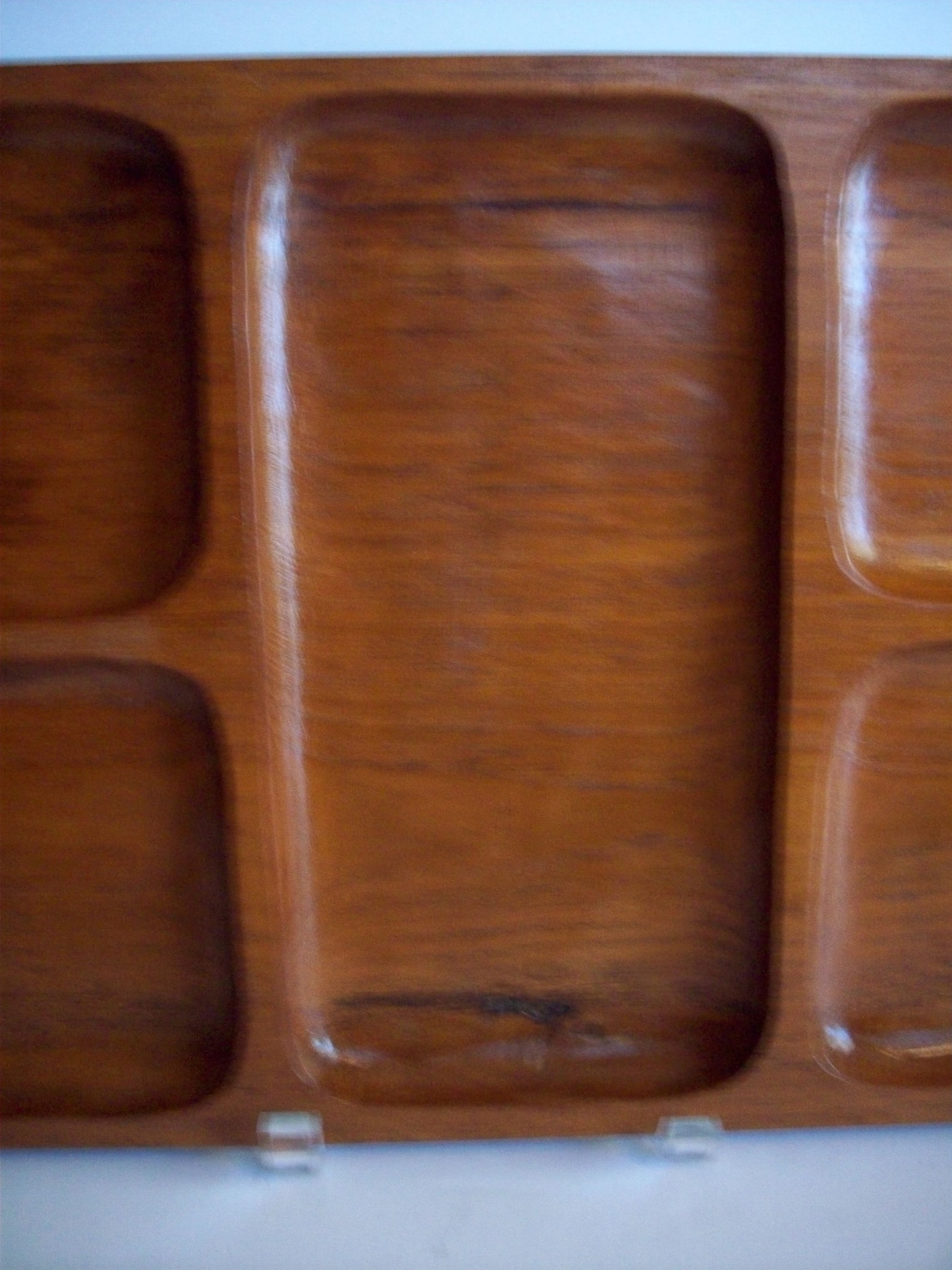 Mid Century Teak Wooden Divider Platter / Tray / Charcuterie | Etsy