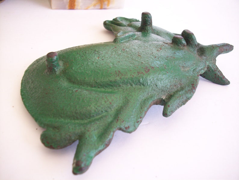 Vintage Green Colored Cast Iron Horse Head Trinket Holder / - Etsy