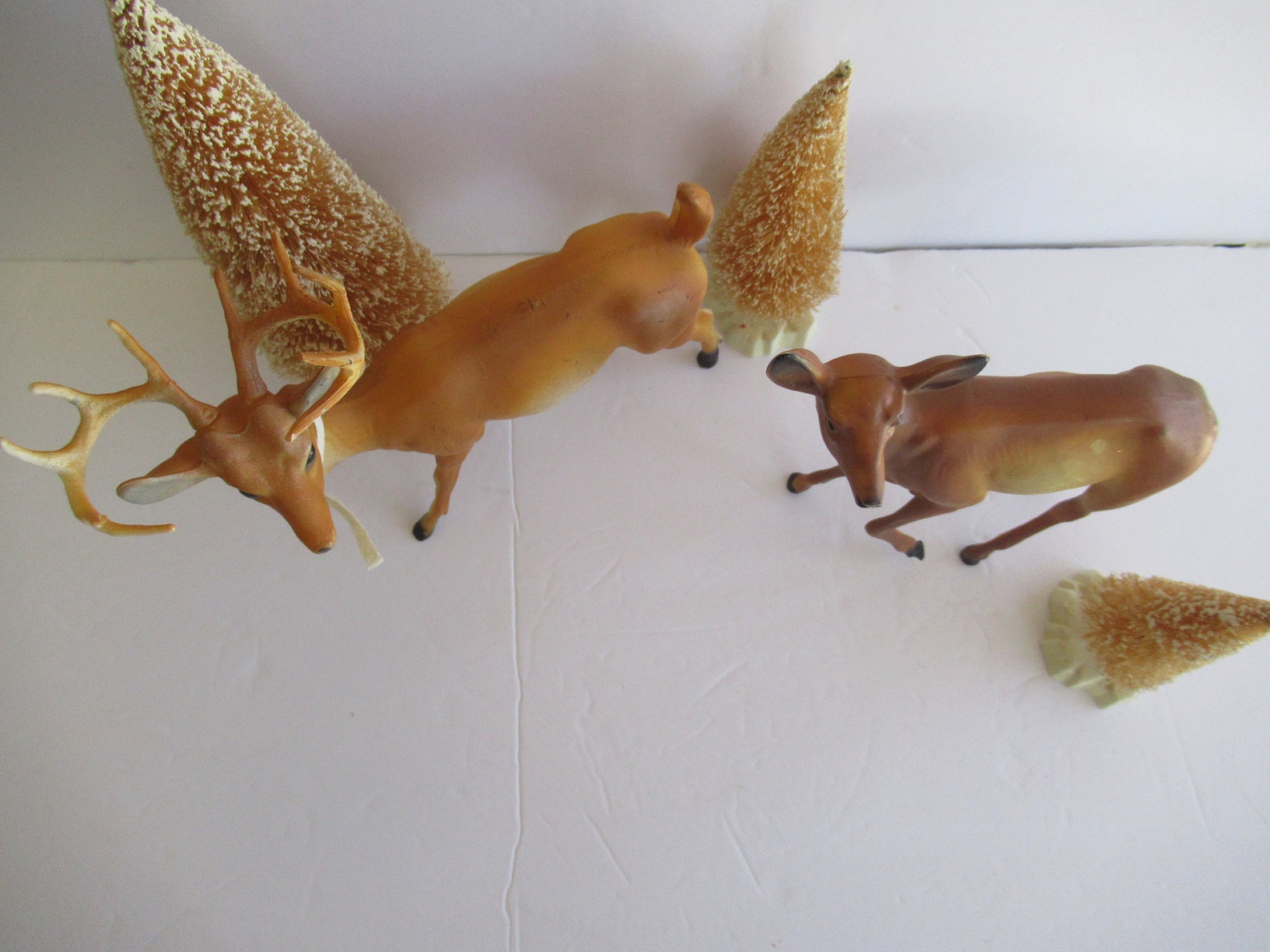 Vintage Large Plastic Cute Deer / Buck / Doe / Display / Decor | Etsy