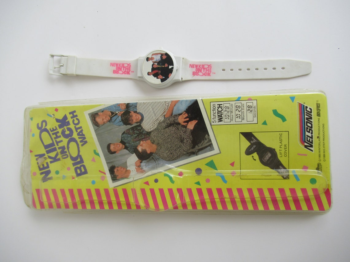 1990 New Kids on the Block Watch / Lift Plastic Cover / 5 - Etsy