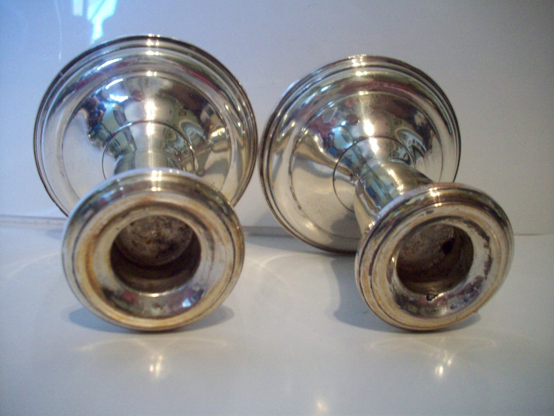 Garden Silversmiths Limited Sterling Silver Candle Sticks - Etsy