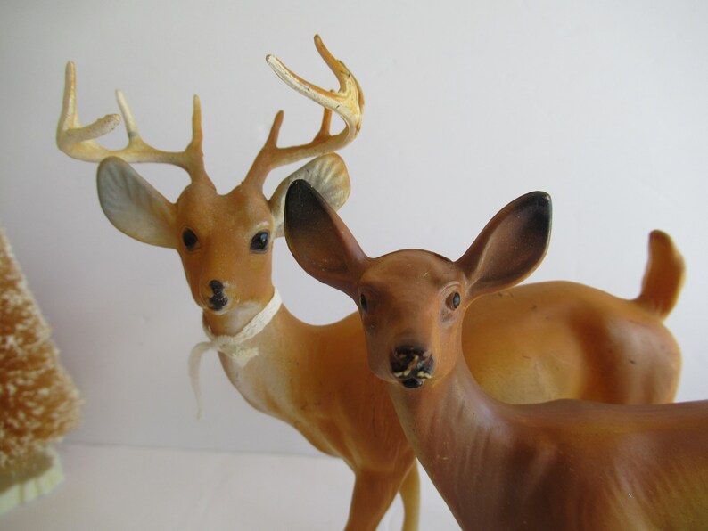 Vintage Large Plastic Cute Deer / Buck / Doe / Display / Decor | Etsy