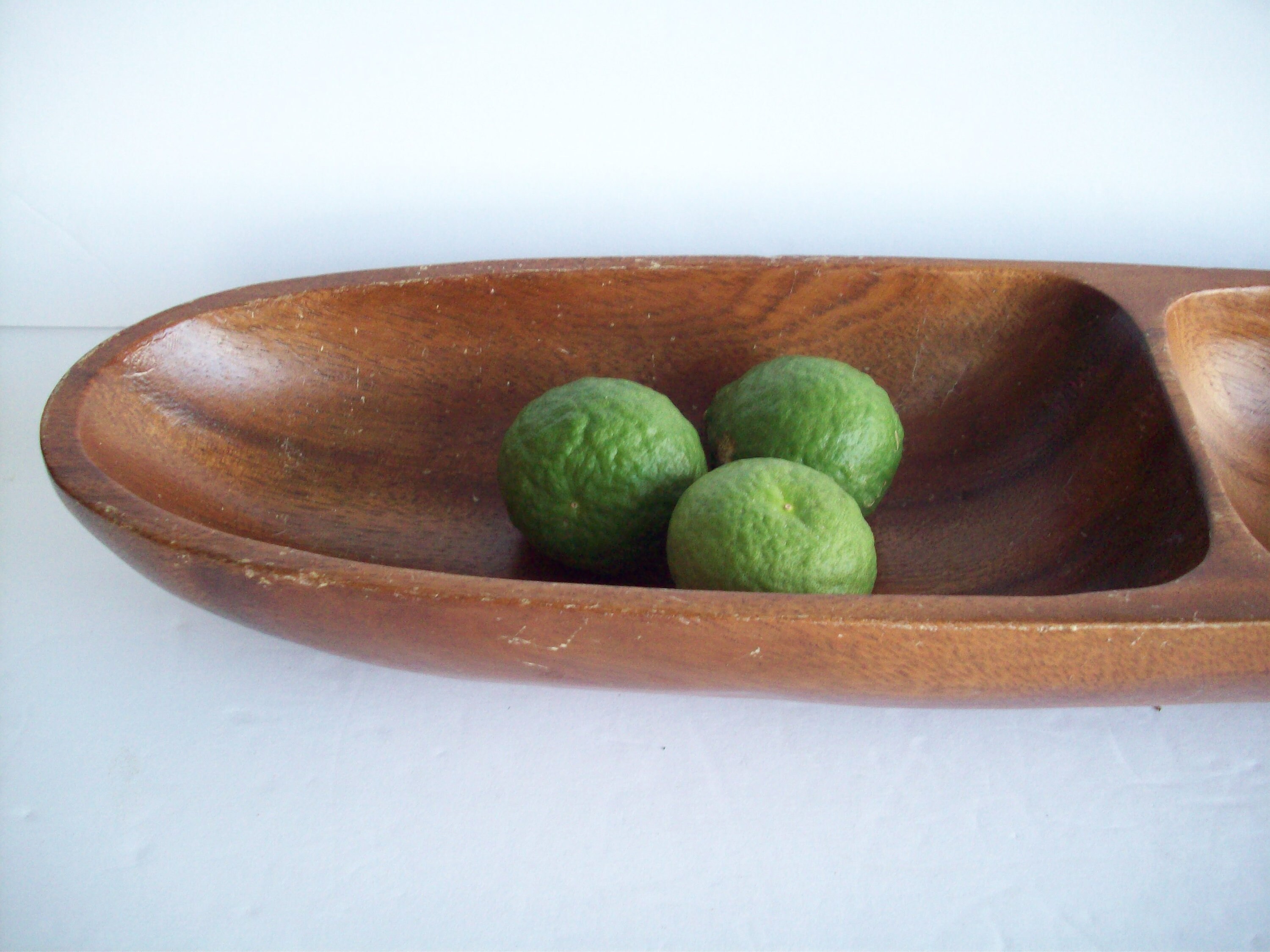 Wooden Split Divider Bowl/tray/divider Server/trinket Holder - Etsy