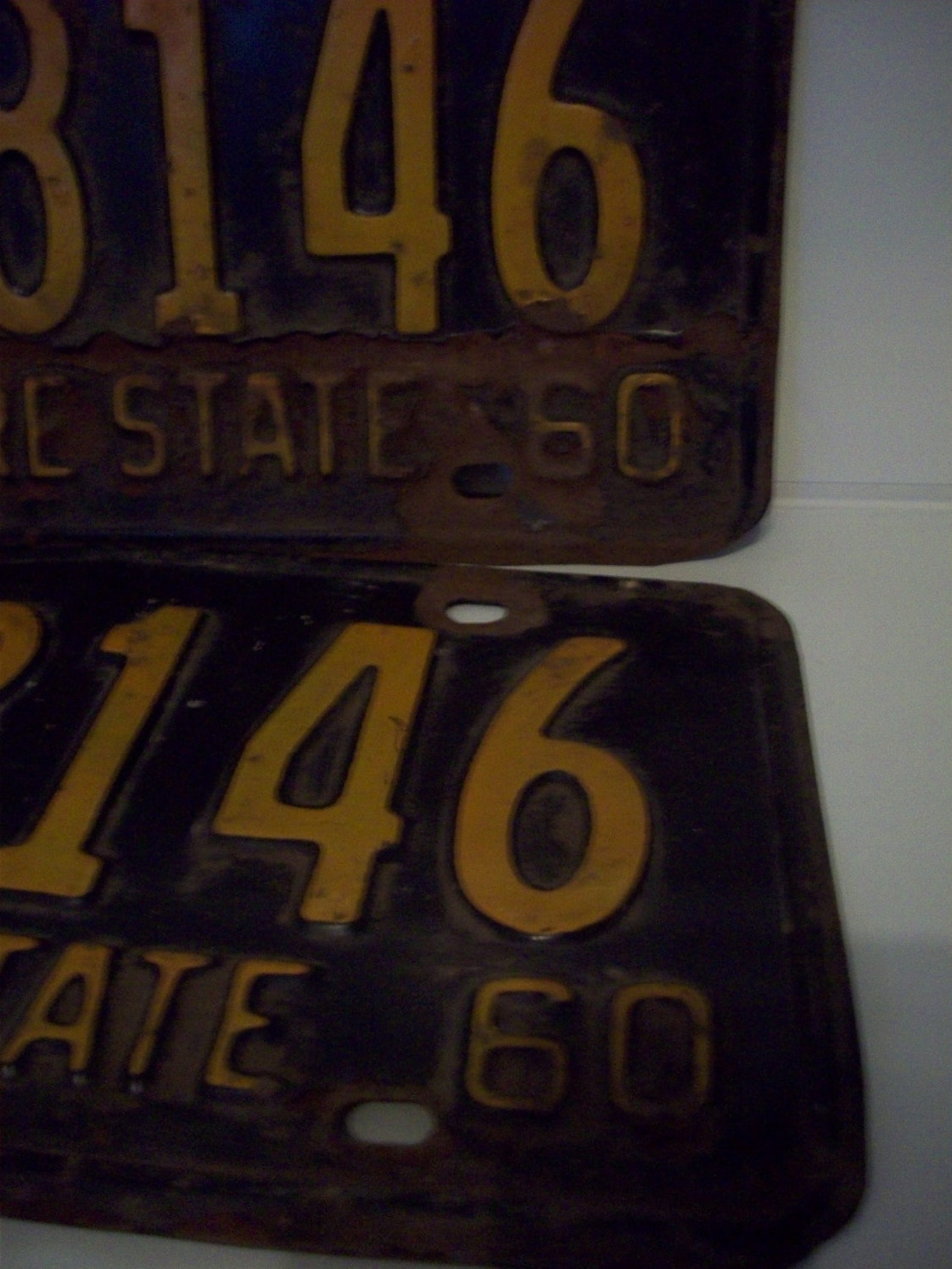 Rusty Gold NY 1960 License Plates - Etsy