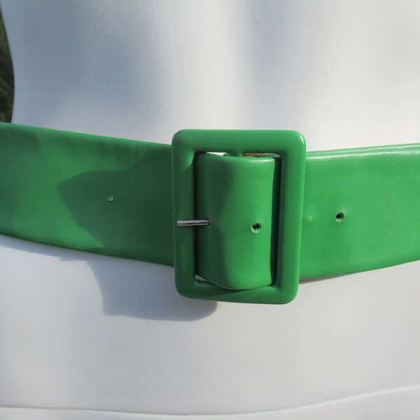 Wide Green Belt - Etsy