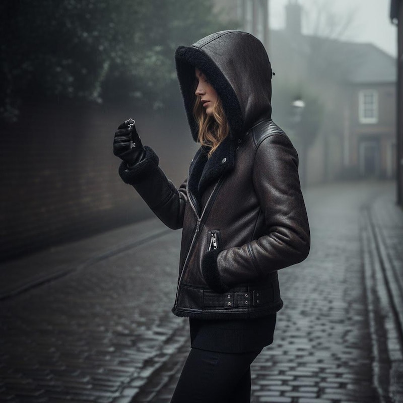 Y2k Leather Jacket Fur - Etsy