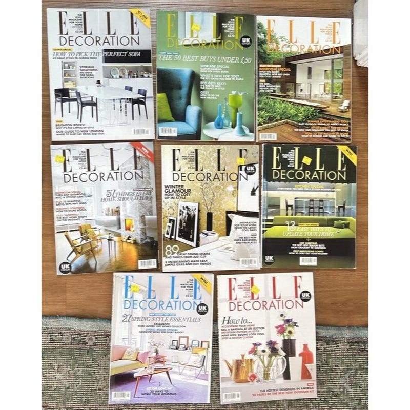 Vintage Elle Magazines Uk - Etsy