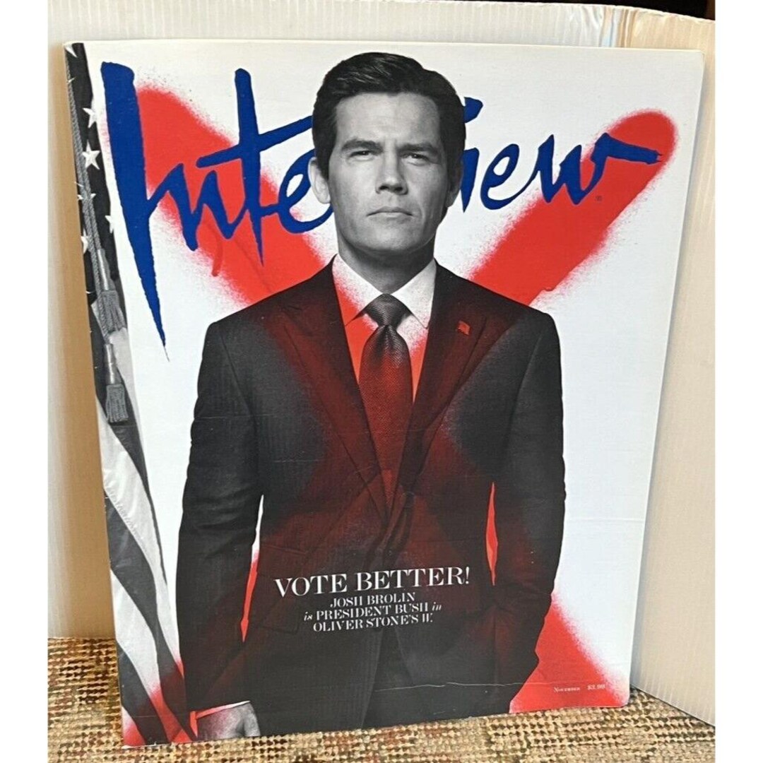 Interview Magazine Josh Brolin Issue Nov 2008 Entertainment - Etsy