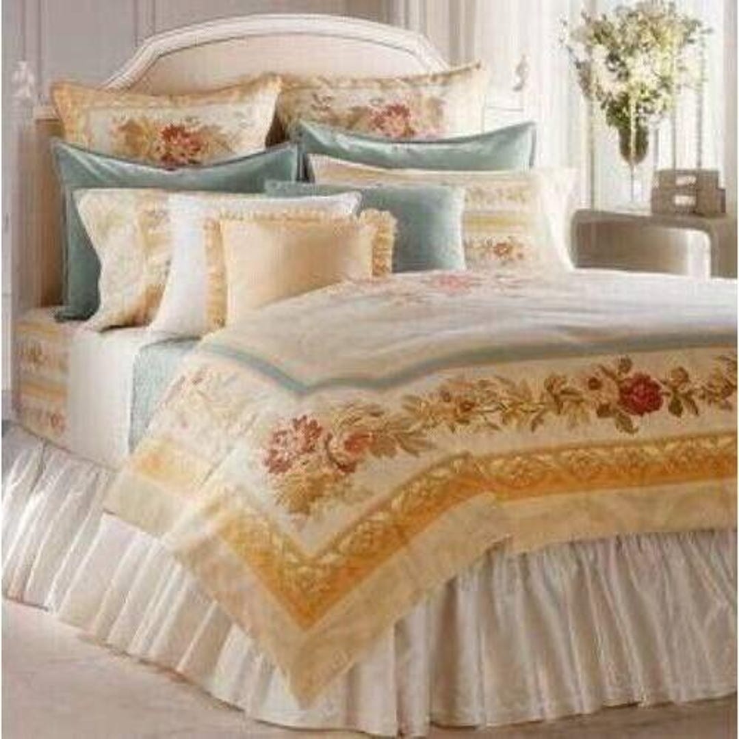 Ralph Lauren Aubusson Fresnel Rug Lambert Floral KING Duvet Cover - Etsy
