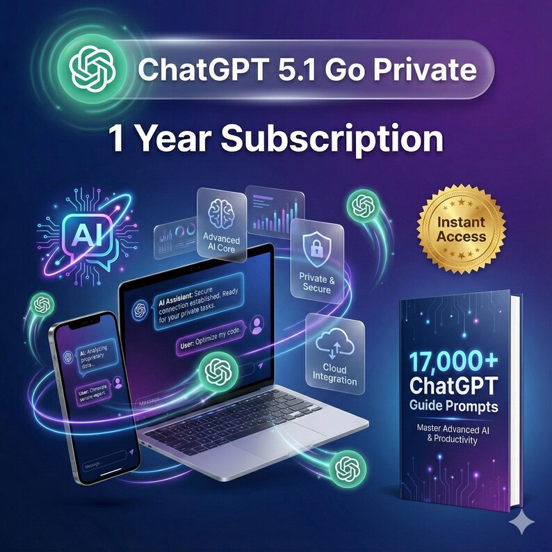 Chatgpt Go Private Account + 17500 Professional Prompt | Supports GPT-5 ...