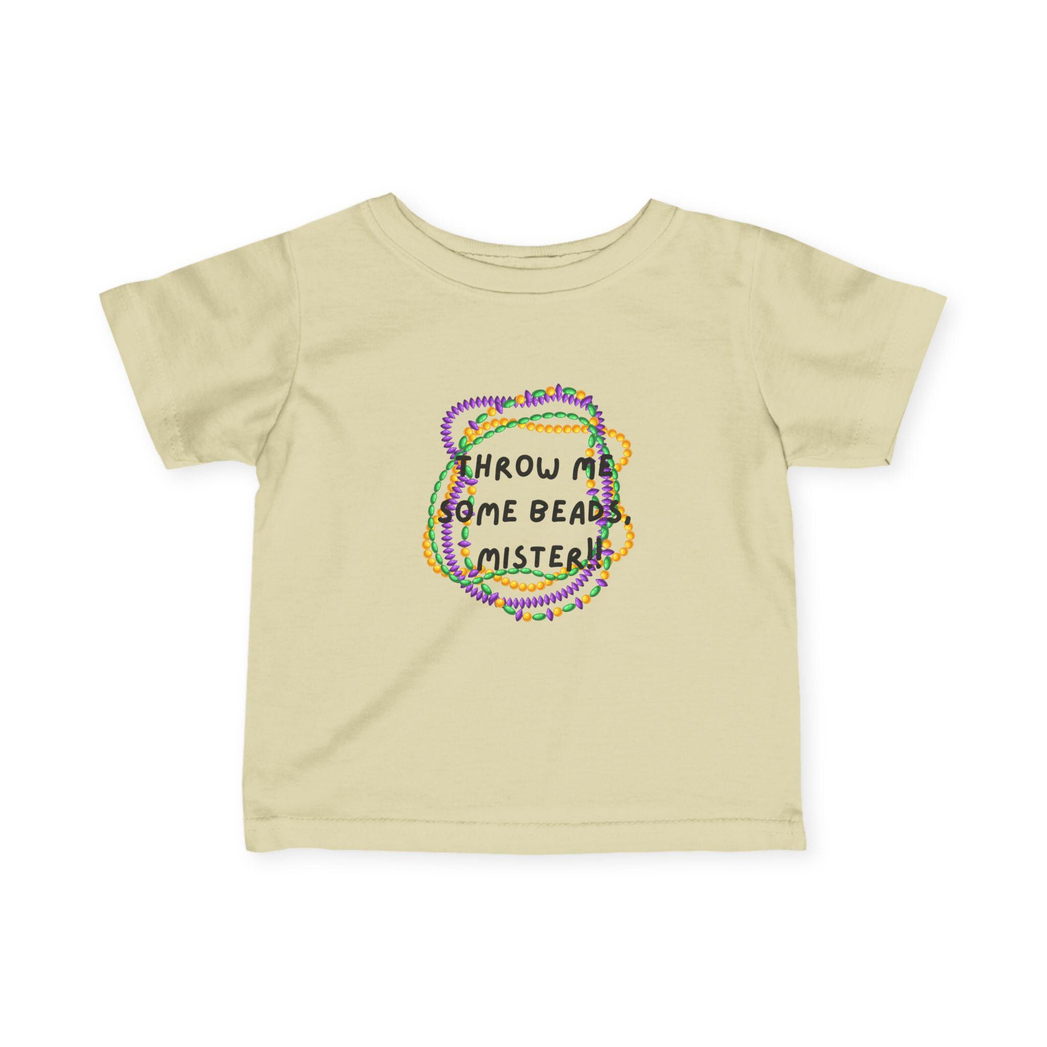 Throw Me Some Beads Mister Infant Tee | Mardi Gras Beaded Necklace ...