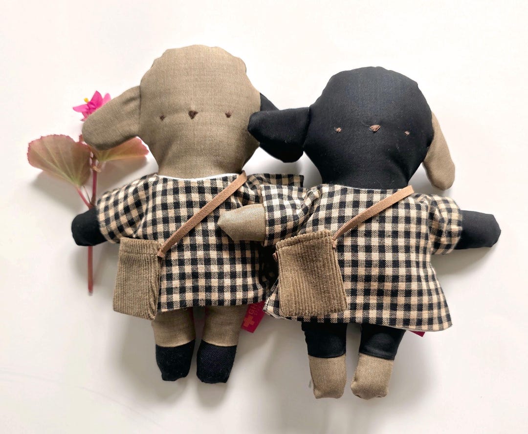 Handmade Dog Doll, Handmade Stuffed Toy, Fabric Toy, Unique Artistic ...