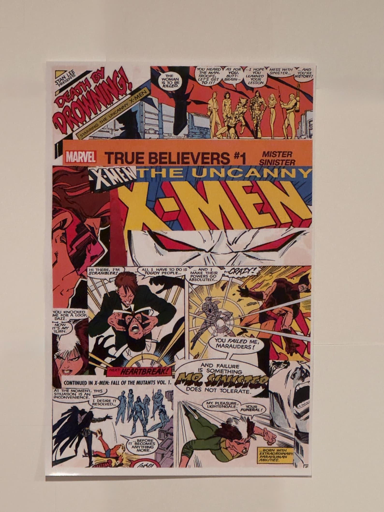 Uncanny X-men Vintage Comic Art Poster - Etsy