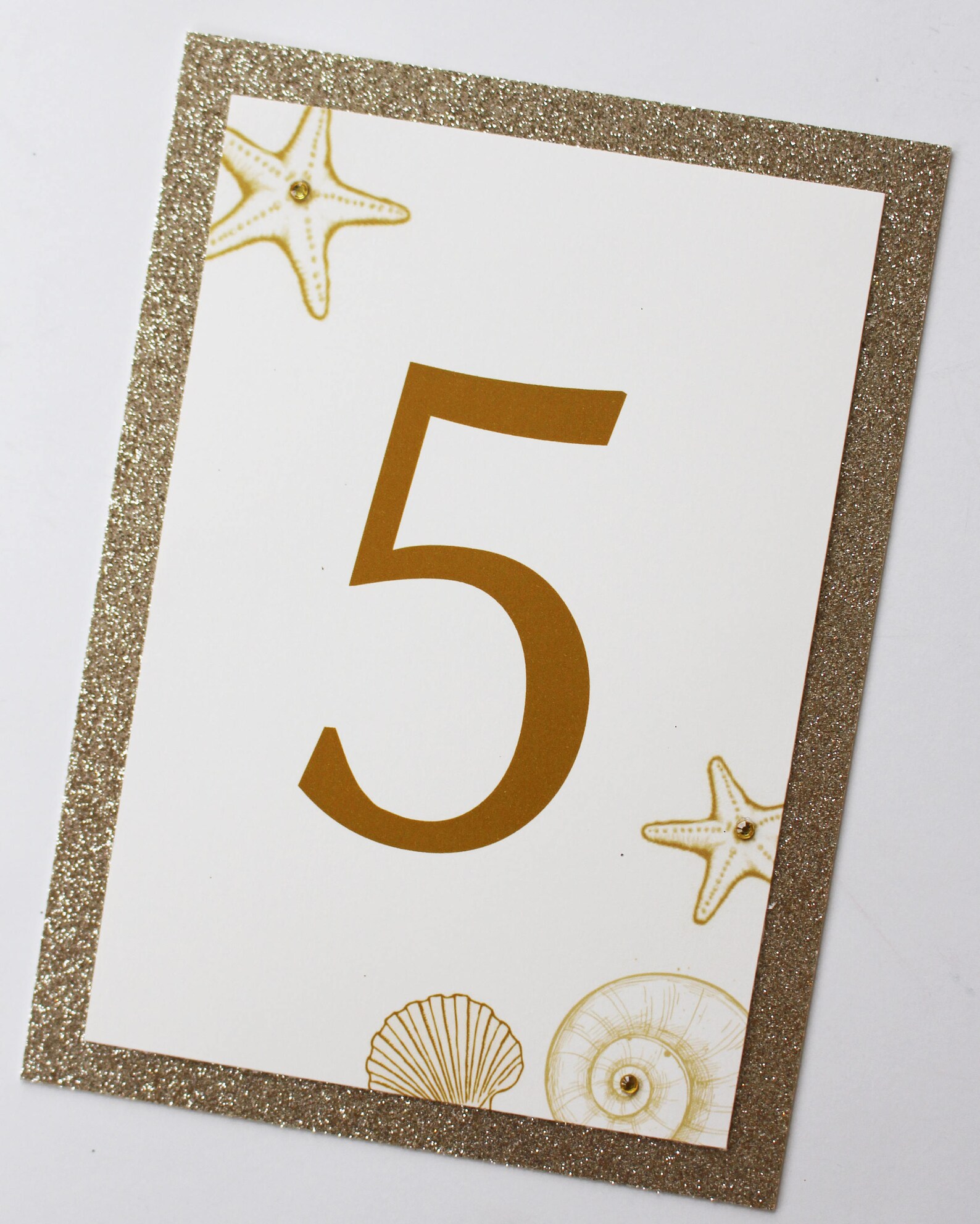 Beach Seashell Elegance Table Numbers - Etsy