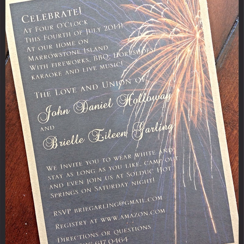 Firework Invitation - Etsy
