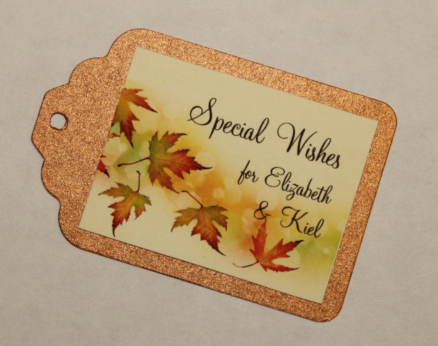 Falling Leaves Favor Tags - Etsy