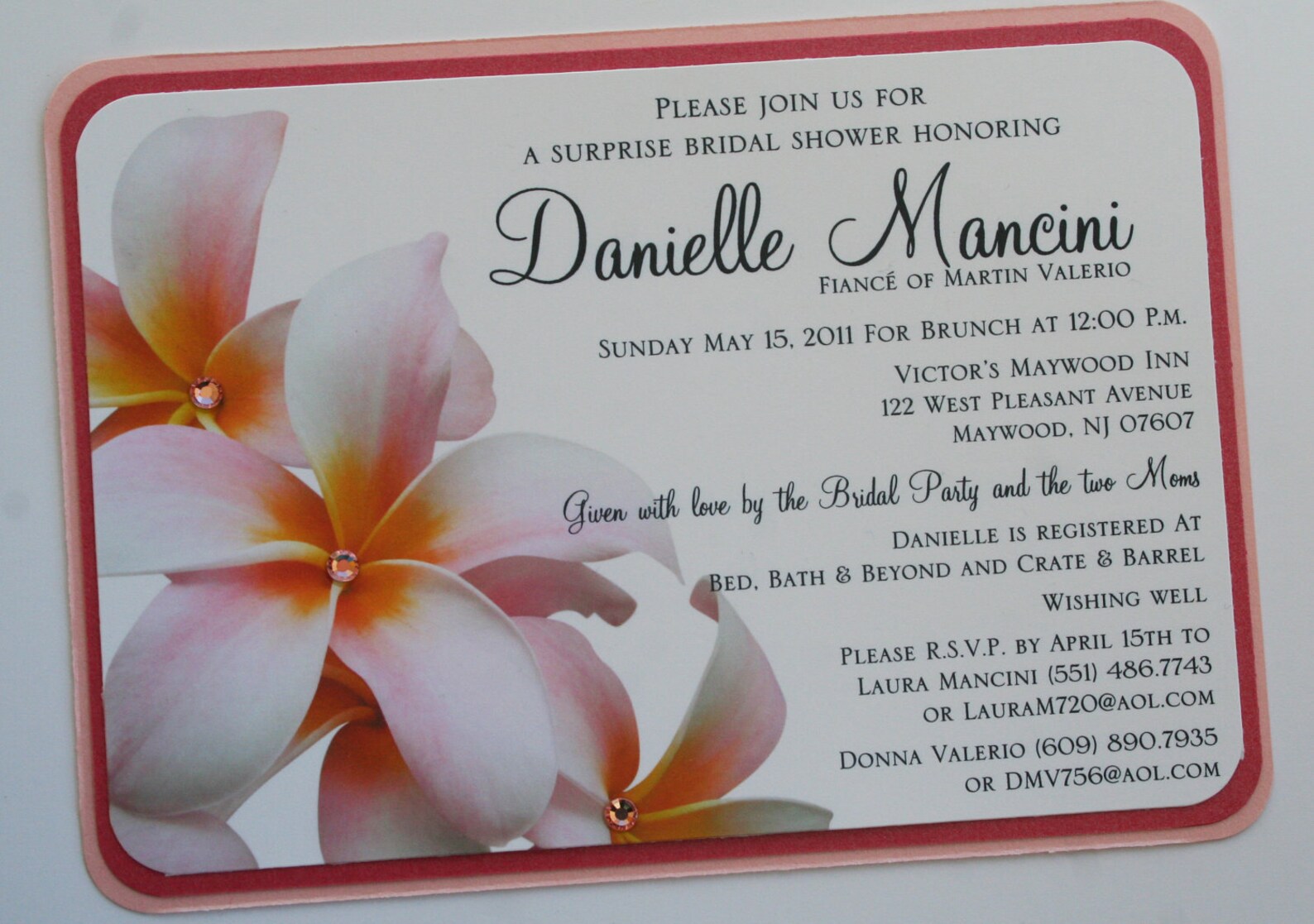 Hawaiian Plumeria Bridal Shower Invitation - Etsy
