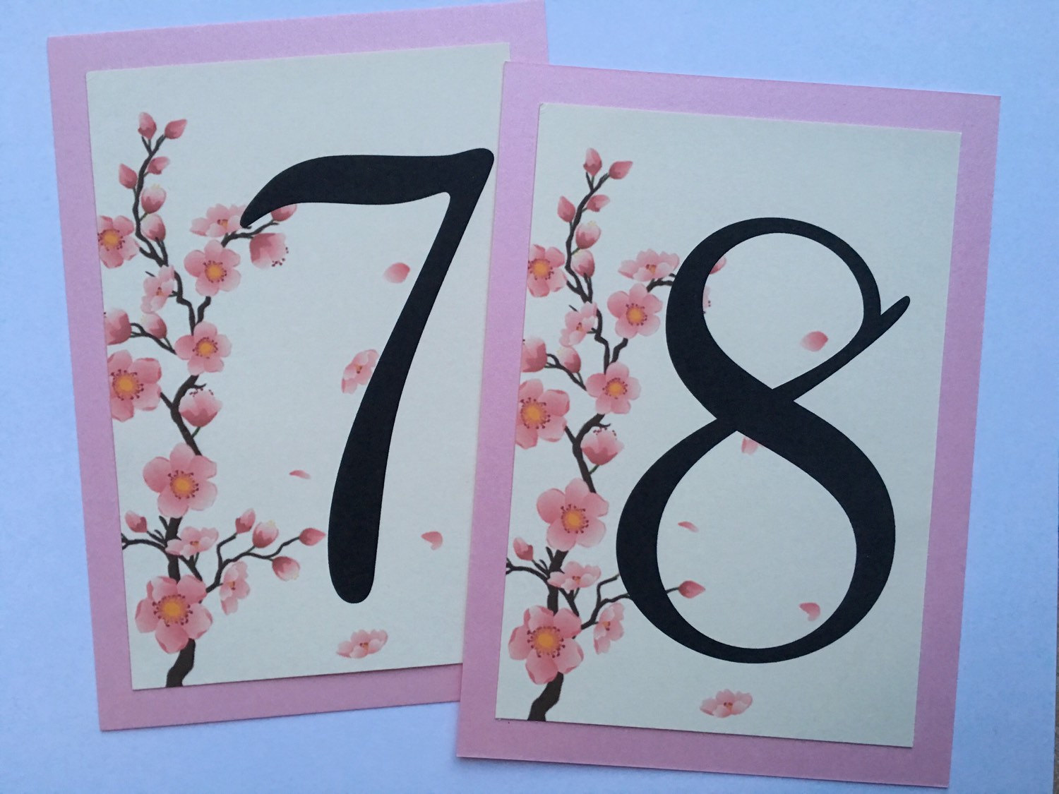 Cherry Blossoms Table Numbers | Etsy