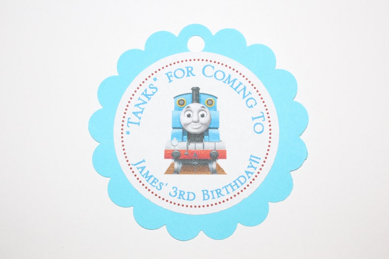 Thomas the Tank Engine Party Favor Tags - Etsy