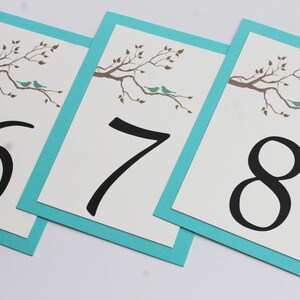 Love Birds Table Numbers - Etsy