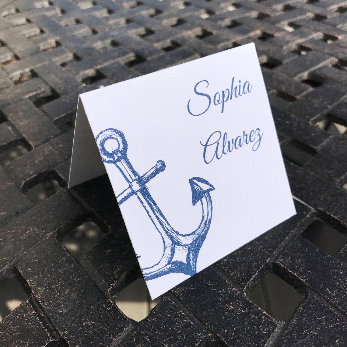 Nautical Anchor Place Cards - Etsy