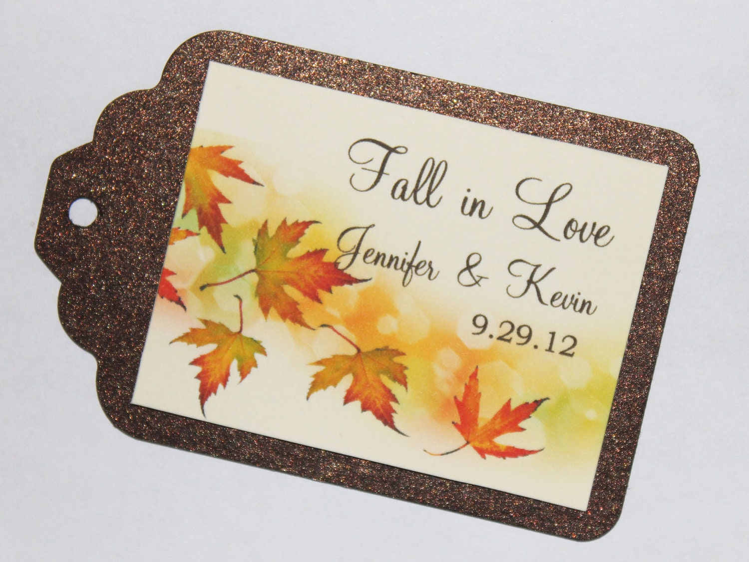 Falling Leaves Favor Tags - Etsy