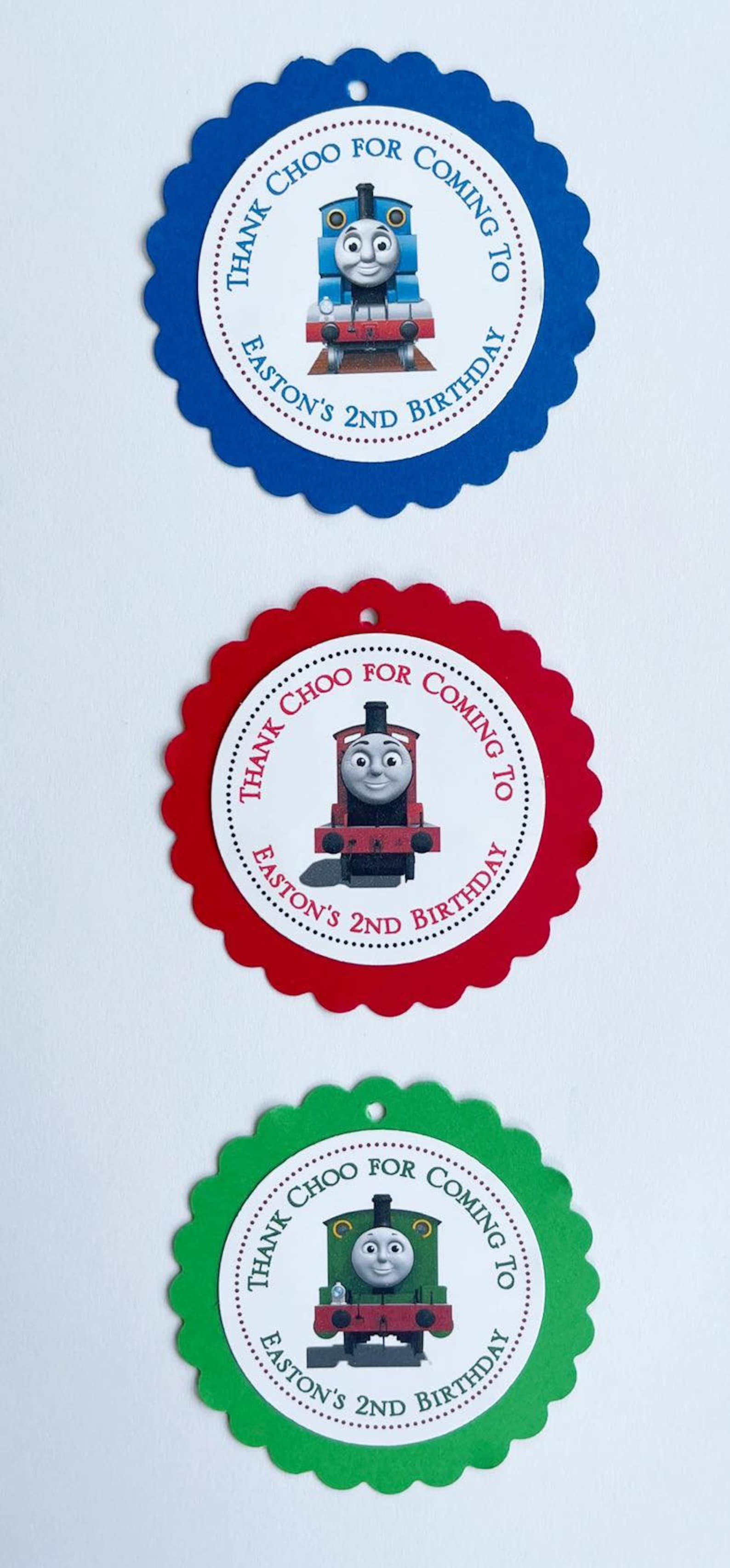Thomas the Tank Engine Party Favor Tags - Etsy Ireland