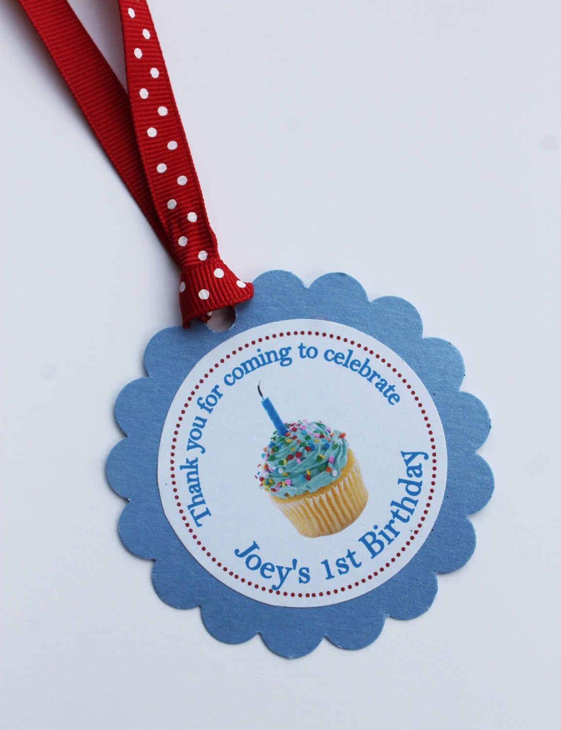 1st Birthday Cupcake Favor Tags | Etsy