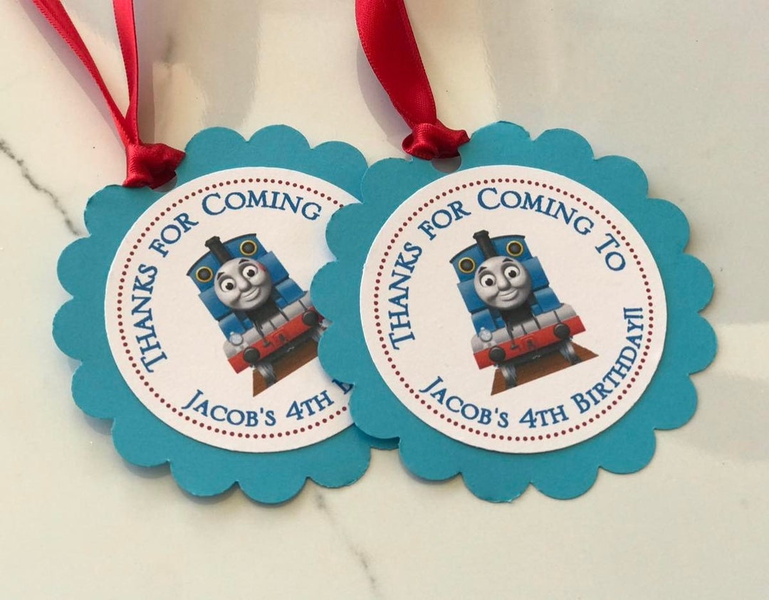 Thomas the Tank Engine Party Favor Tags - Etsy