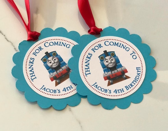 Thomas the Tank Engine Party Favor Tags - Etsy