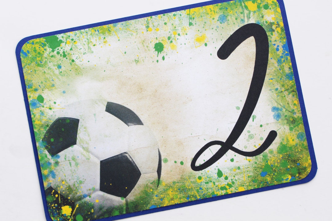 Vintage Soccer Splatter Table Numbers - Etsy