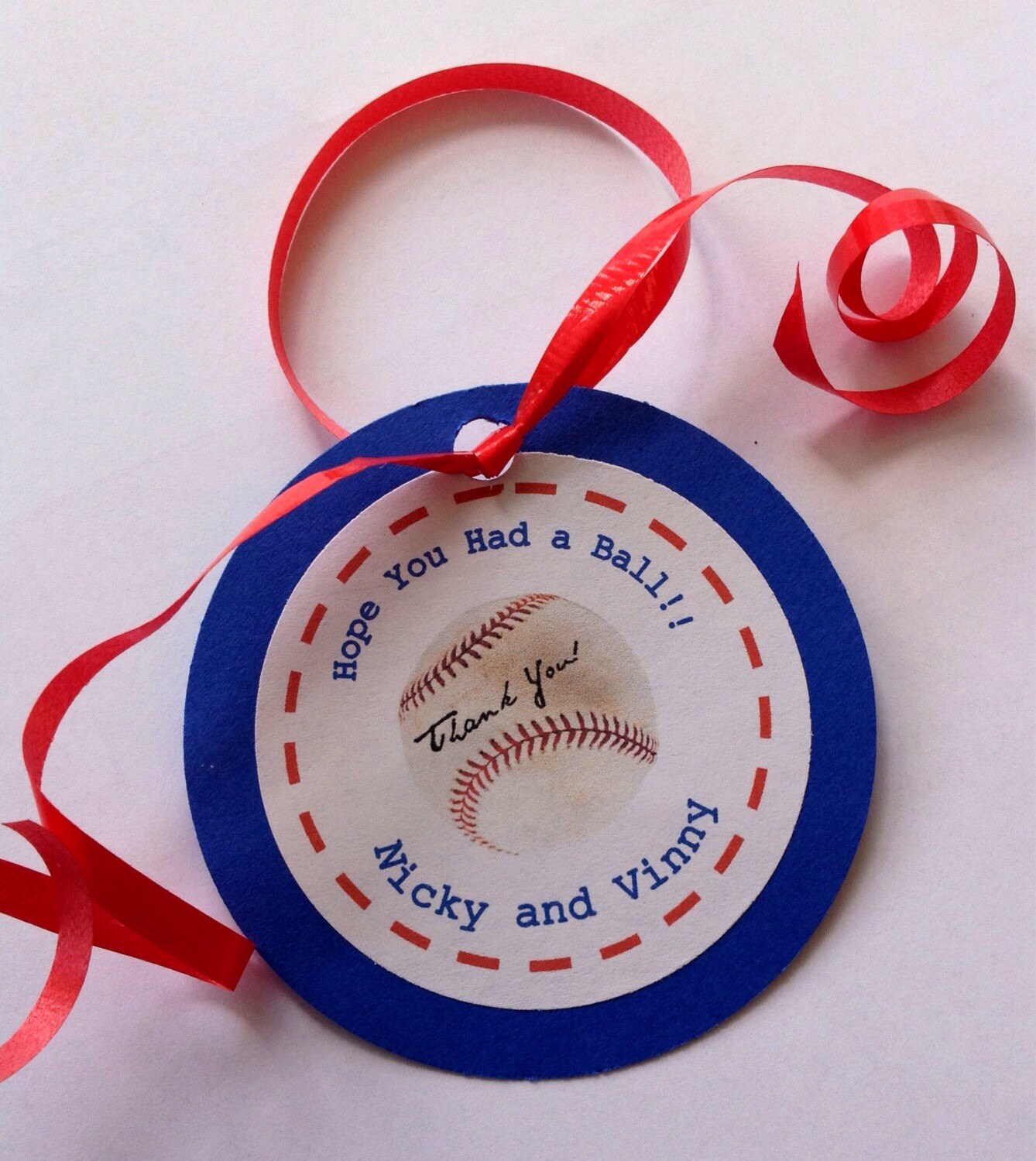 Baseball Party Favor Tags - Etsy