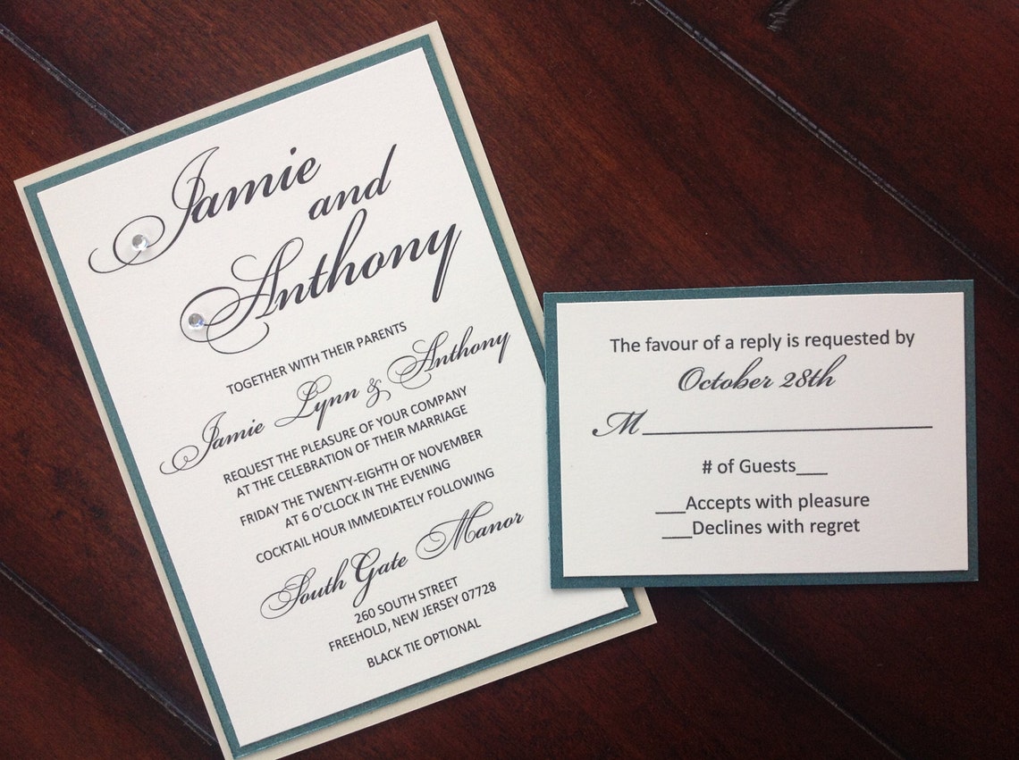 Simply Lovely Wedding Invitation | Etsy