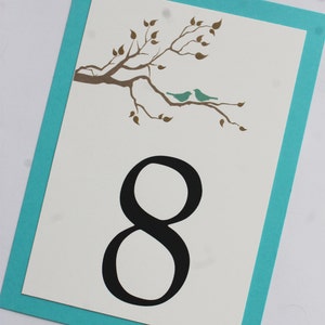 Love Birds Table Numbers - Etsy