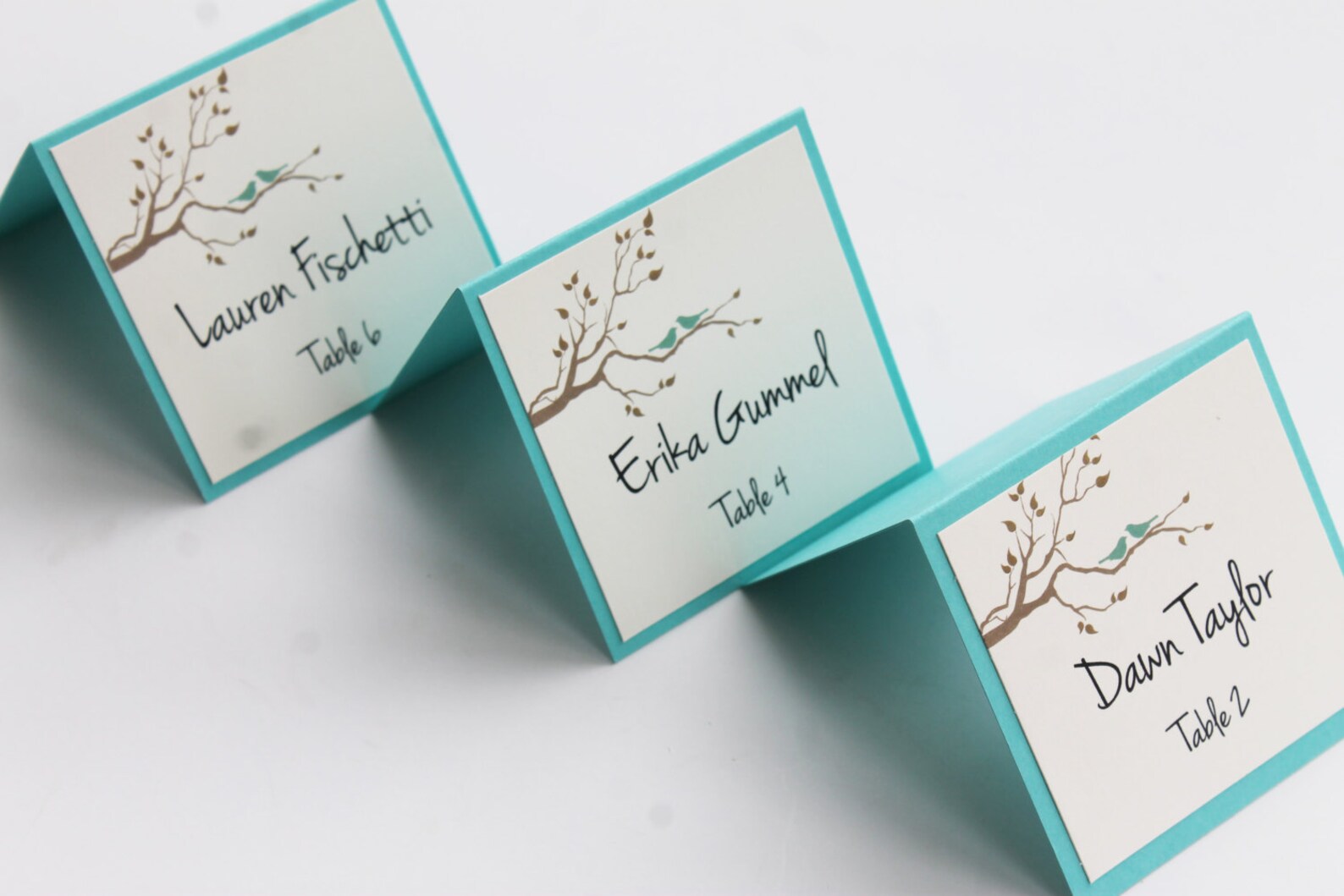 Love Birds Place Card - Etsy