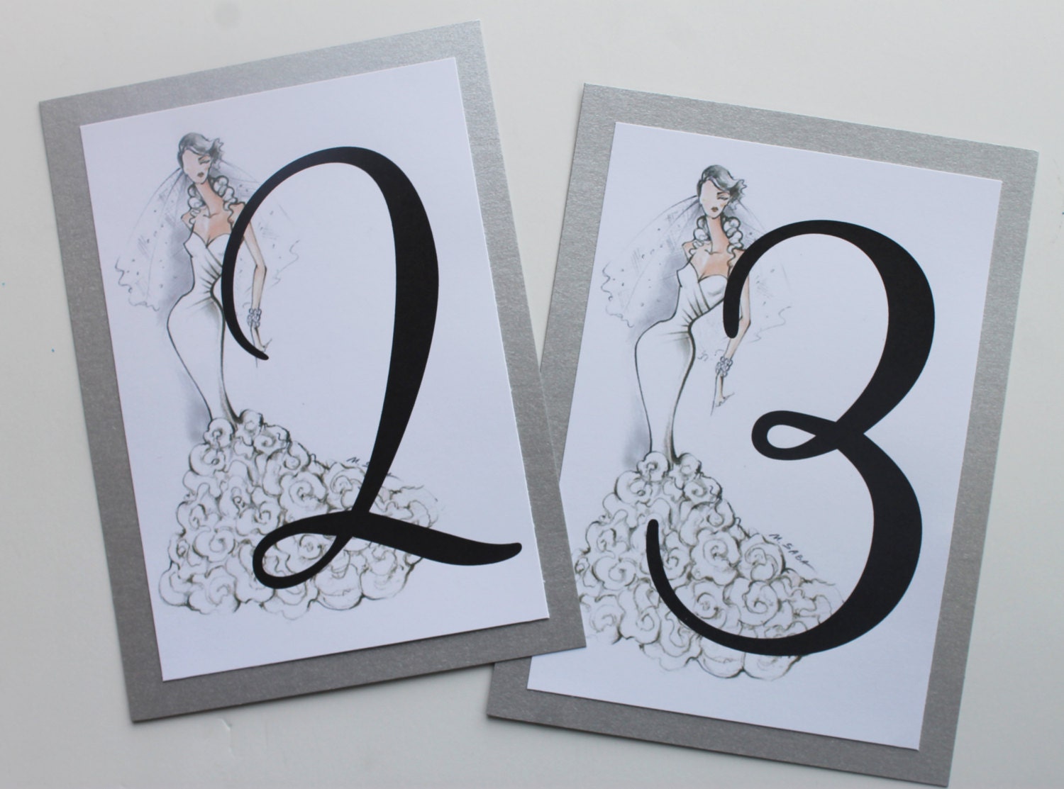 Sassy Bride Bridal Shower Table Numbers - Etsy