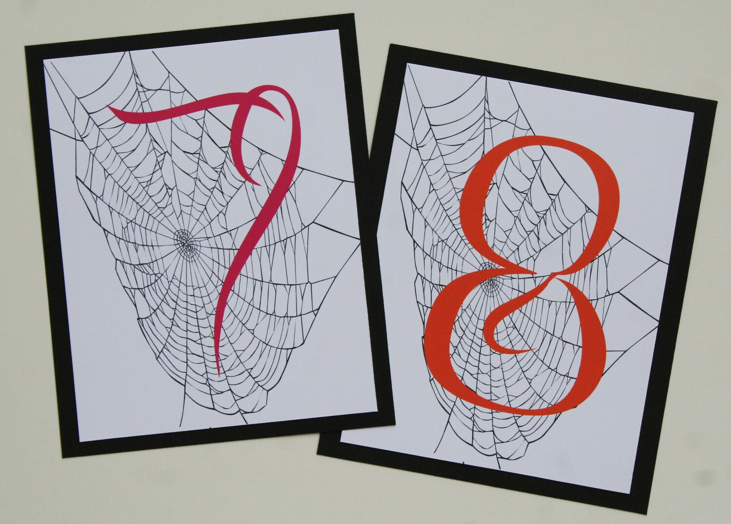 Spiderweb Place Cards - Etsy