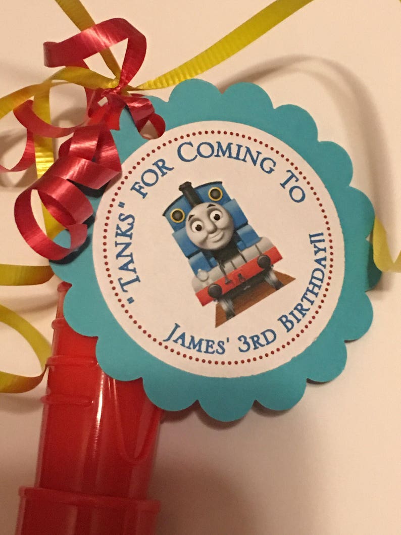Thomas the Tank Engine Party Favor Tags - Etsy