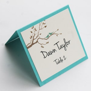 Love Birds Place Card - Etsy