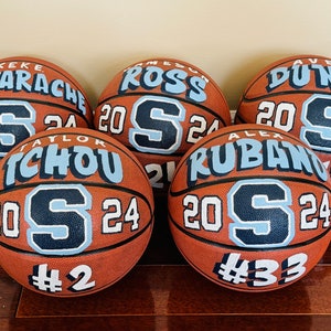 Hand Painted Customized Basketballs - Etsy