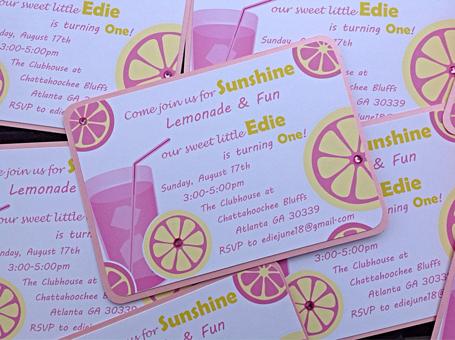 Pink Lemonade 1st Birthday Invitation | Etsy