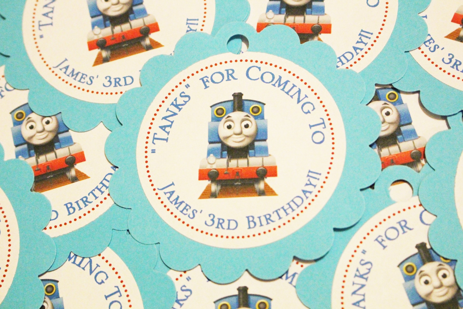 Thomas the Tank Engine Party Favor Tags | Etsy
