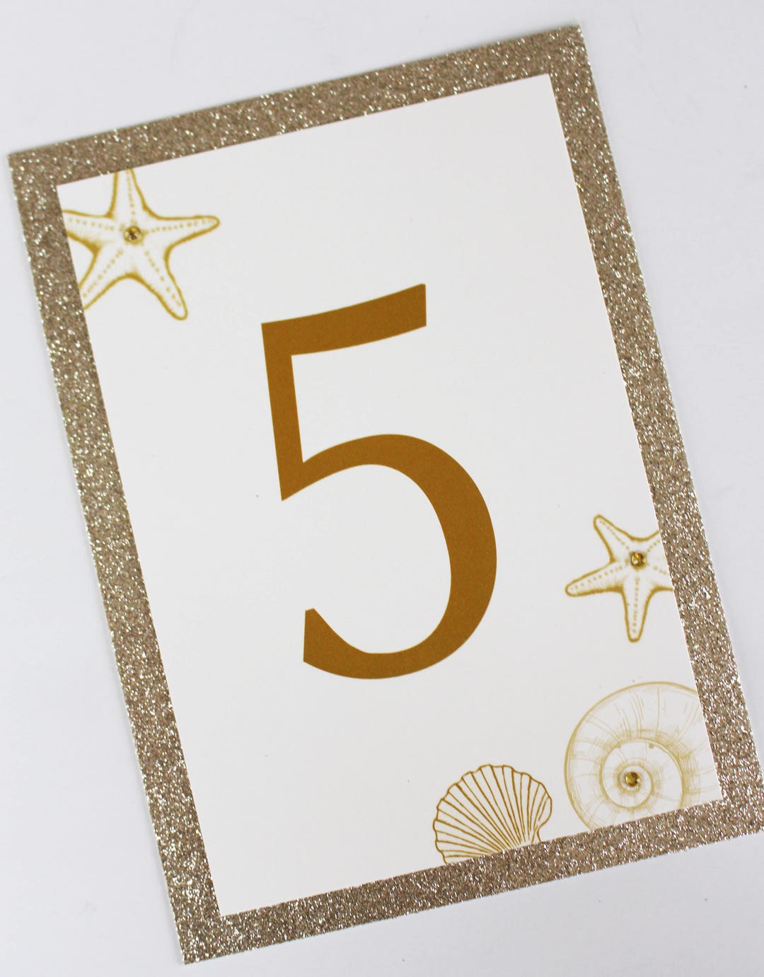 Beach Seashell Elegance Table Numbers - Etsy